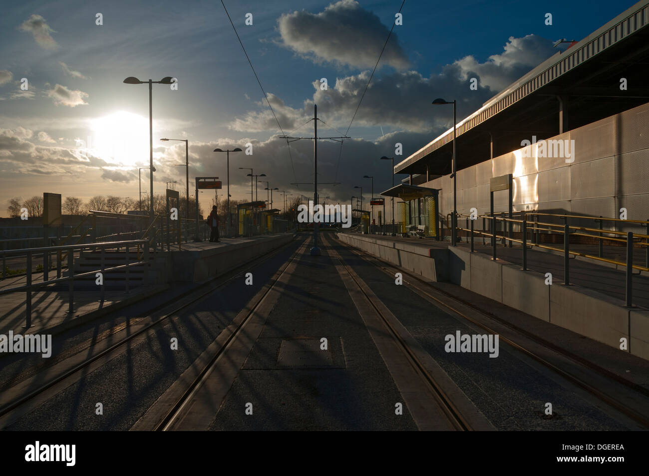 At the Velodrome tram stop, on the East Manchester Line, Eastlands ...