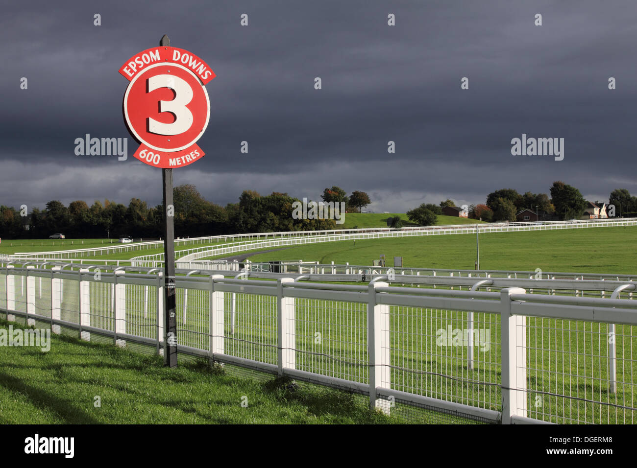 Three furlong marker hi-res stock photography and images - Alamy
