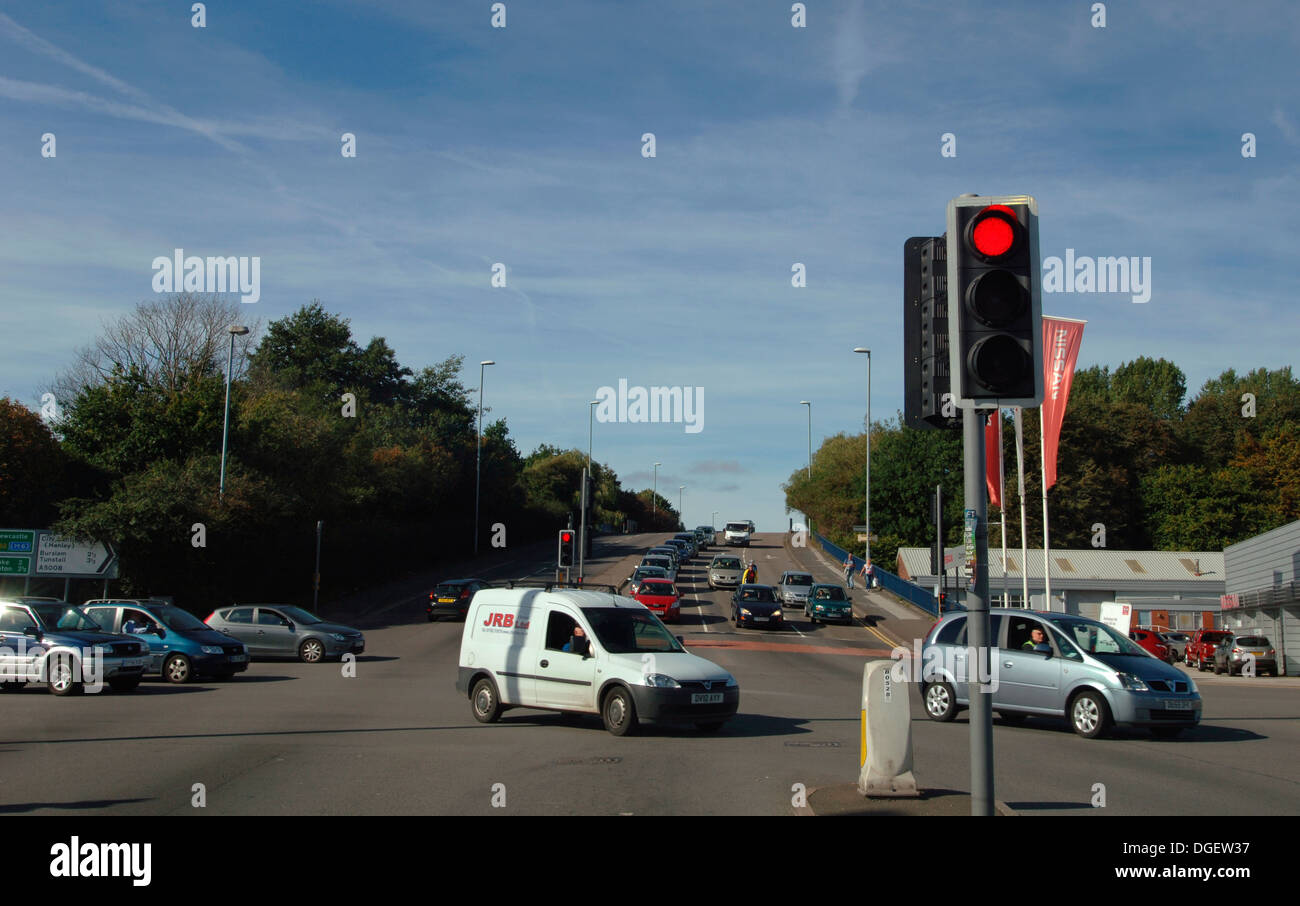 Road Scene From A Car Stock Photo - Alamy