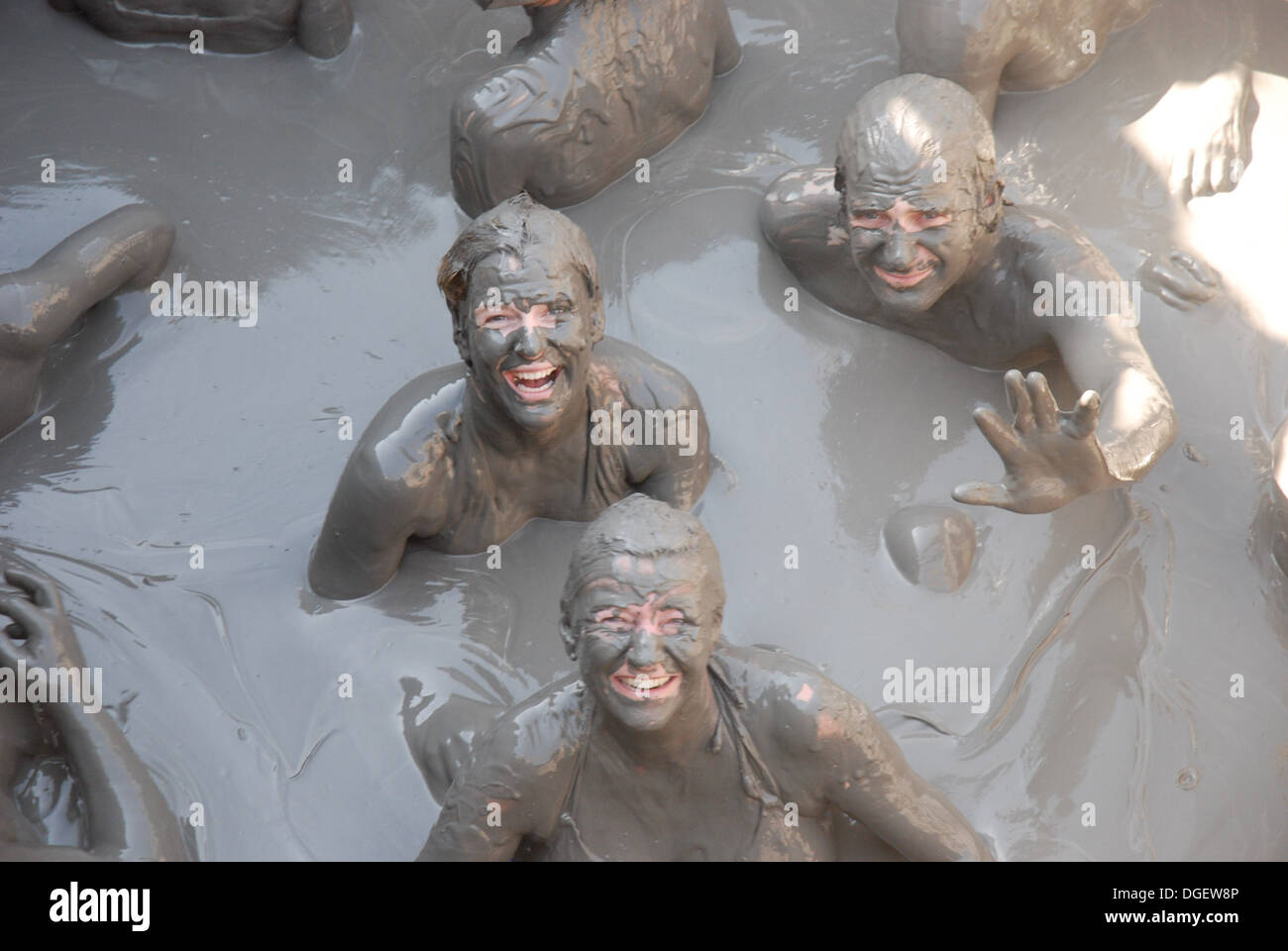 Man in mud bath hi-res stock photography and images - Alamy