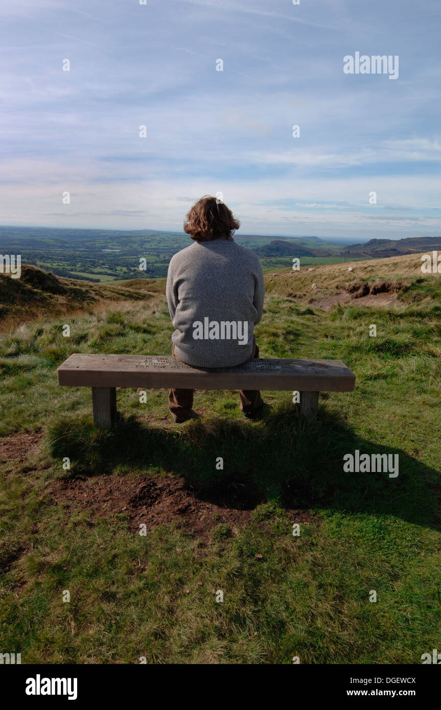 Sitting teenager bench hi-res stock photography and images - Alamy