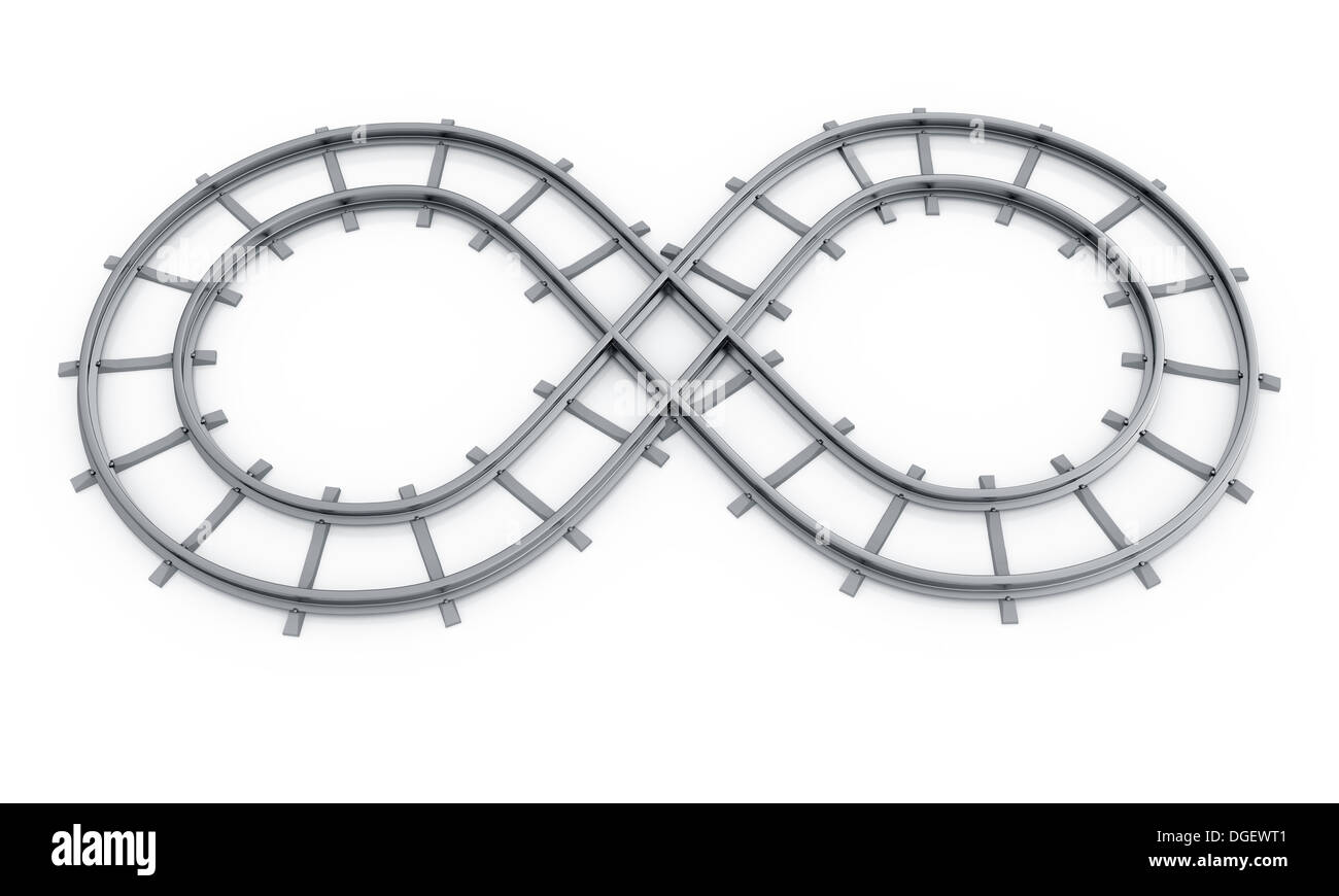 Diverging railway Cut Out Stock Images & Pictures - Alamy