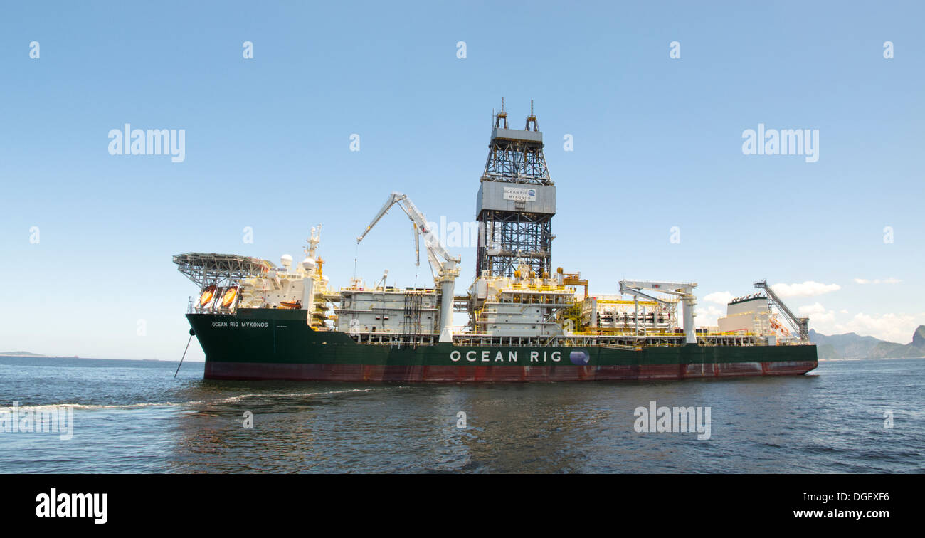 Offshore deep waters drilling vessel Ocean RIG MYKONOS working for ...
