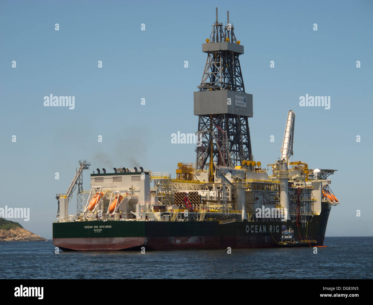 Offshore deep waters drilling vessel Ocean RIG MYKONOS working for ...
