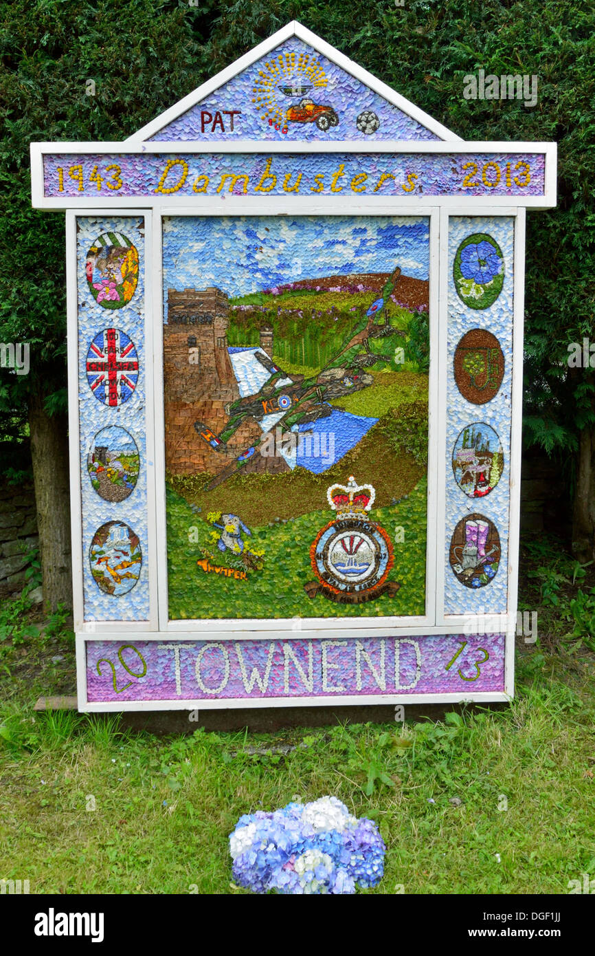 Well Dressing at Bradwell - Townend Well Stock Photo - Alamy