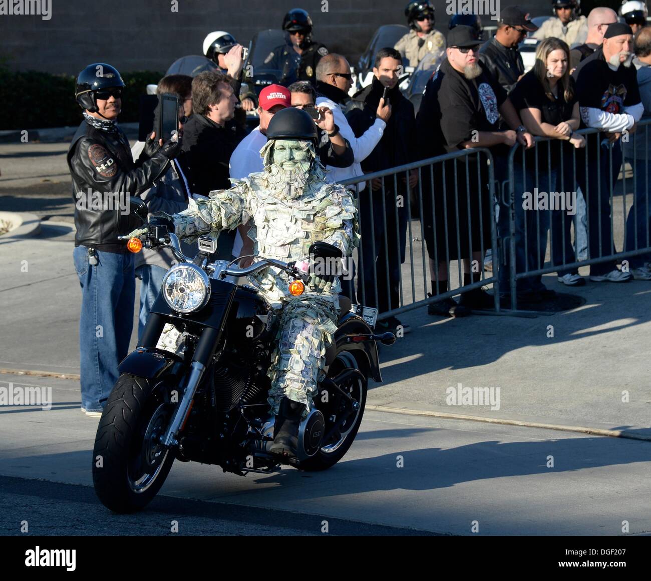 Glendale, California, USA. 20th Oct, 2013. Rider Bill from the GEICO TV ...