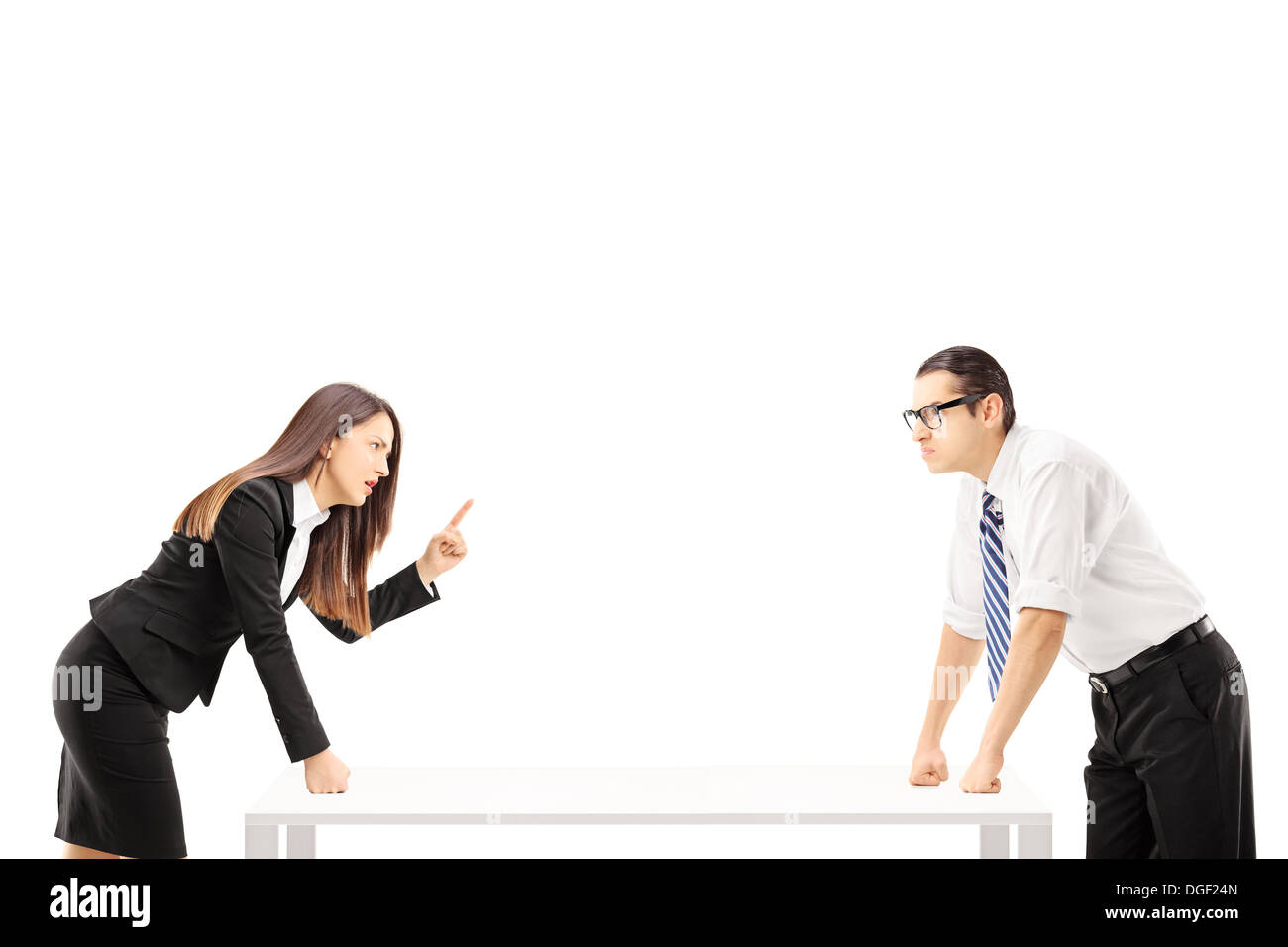 Annoyed quarrel Cut Out Stock Images & Pictures - Alamy