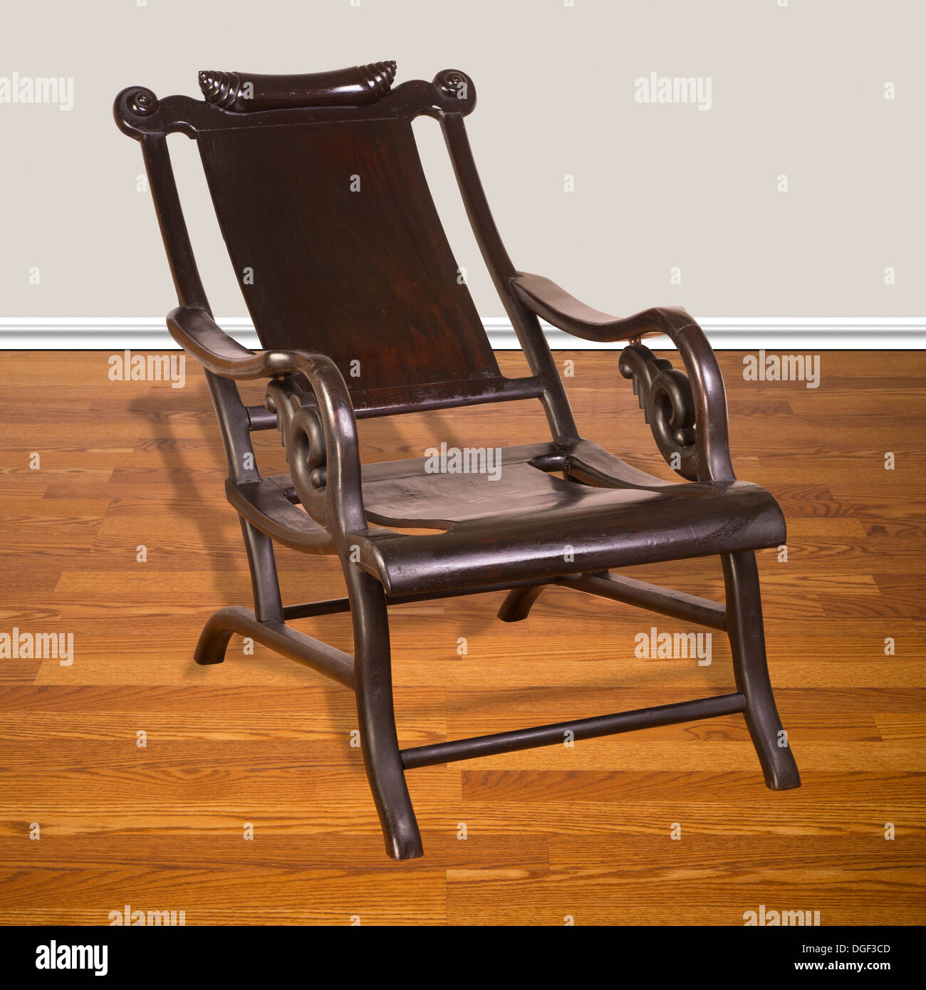 Antique Chinese moon viewing chair made in early 19th century Stock ...