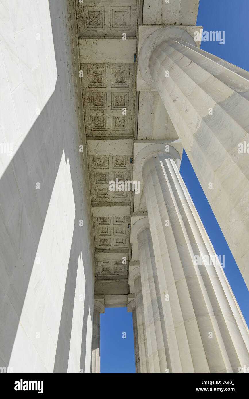 Stone Pillars at the Lincoln Memorial Stock Photo - Alamy