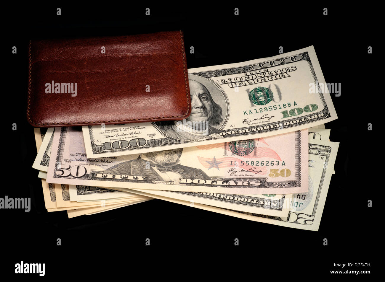 Money and wallet Stock Photo - Alamy