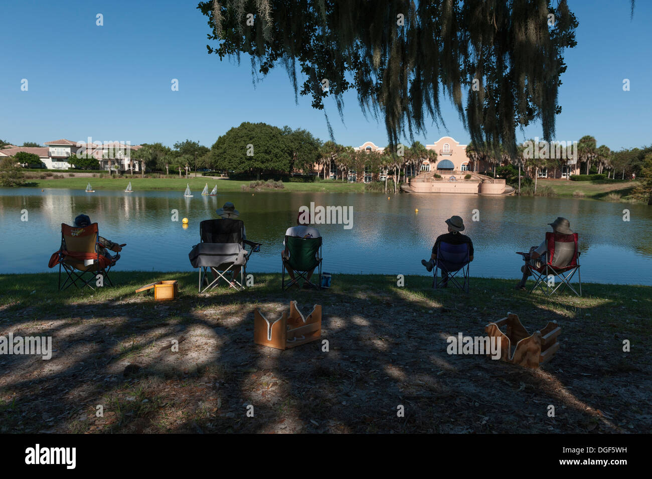 Retired senior citizens at The Villages Retirement community operating ...
