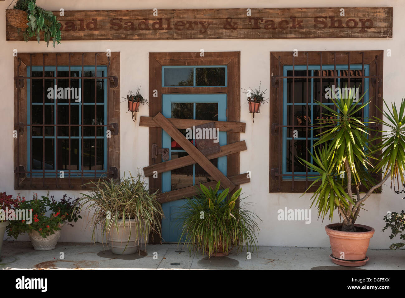 A rustic looking Western Storefront in the Villages, Florida USA Stock ...