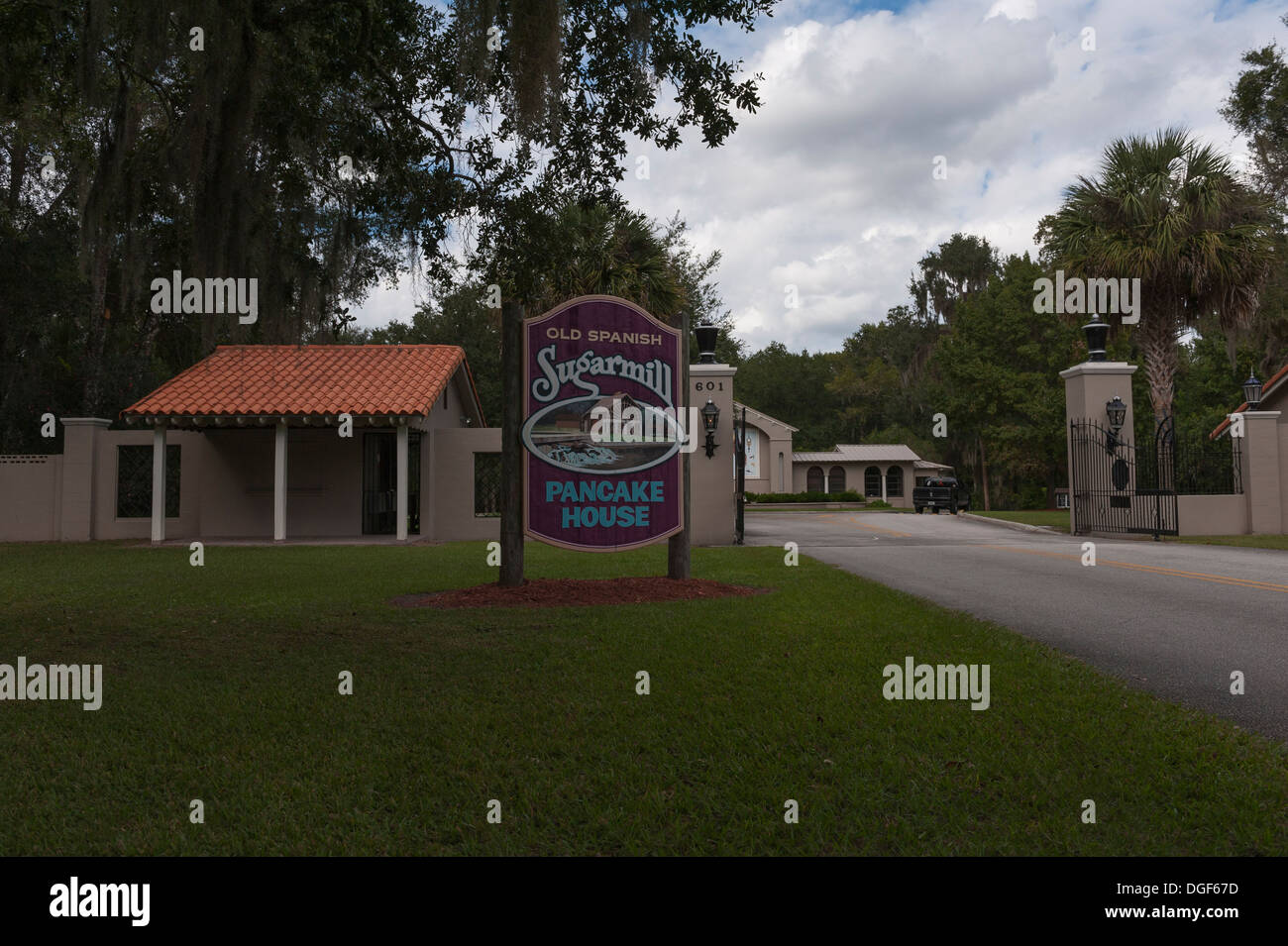 De Leon Springs Park Entrance Historic Florida USA Stock Photo - Alamy