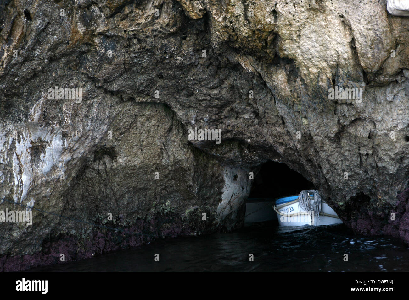Blue caves Azure grotto of Capri Italy Stock Photo - Alamy