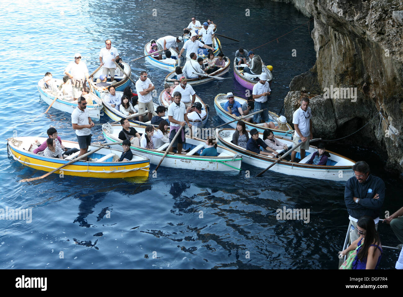Blue caves Azure grotto of Capri Italy Stock Photo - Alamy