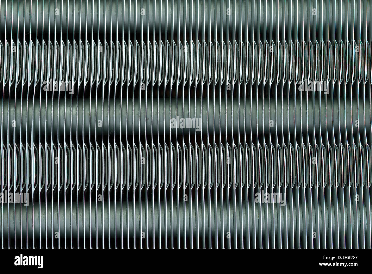 Aluminum fins of heat exchange unit of air conditioner Stock Photo - Alamy