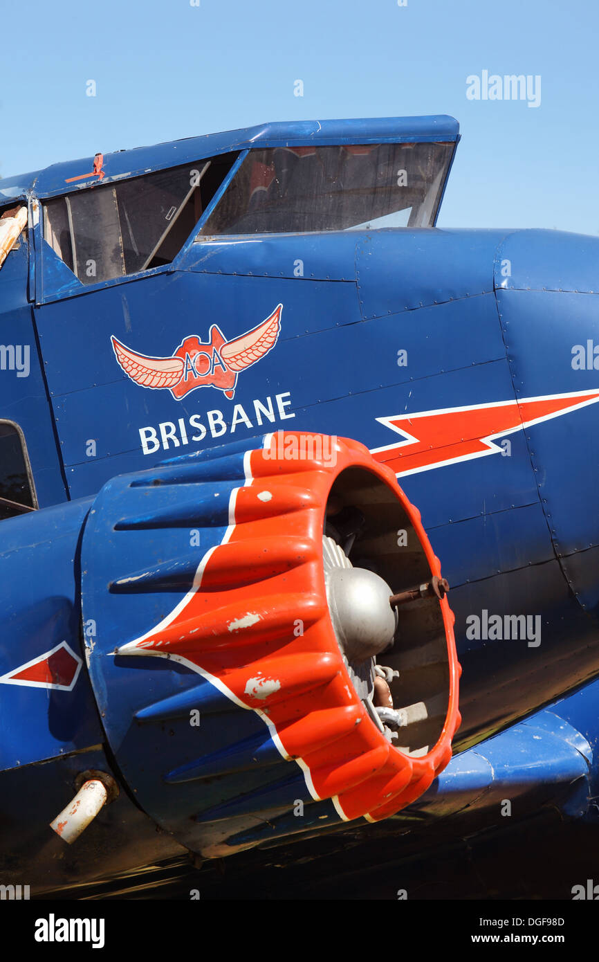 Plane commemorating the 1937 Stinson plane crash in the McPherson ...