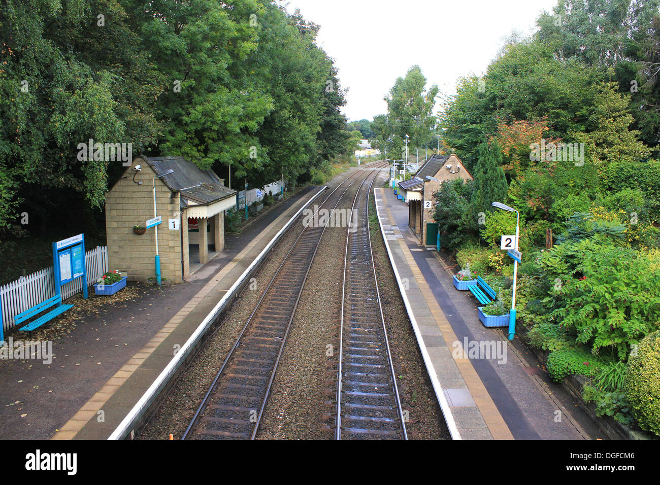 Chirk railway station Stock Photo - Alamy