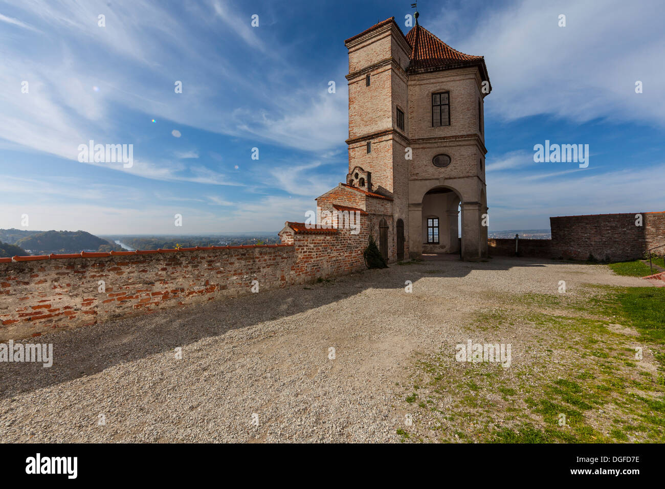 Courtyard of Burg Trausnitz Castle, Landshut, Lower Bavaria, Bavaria ...