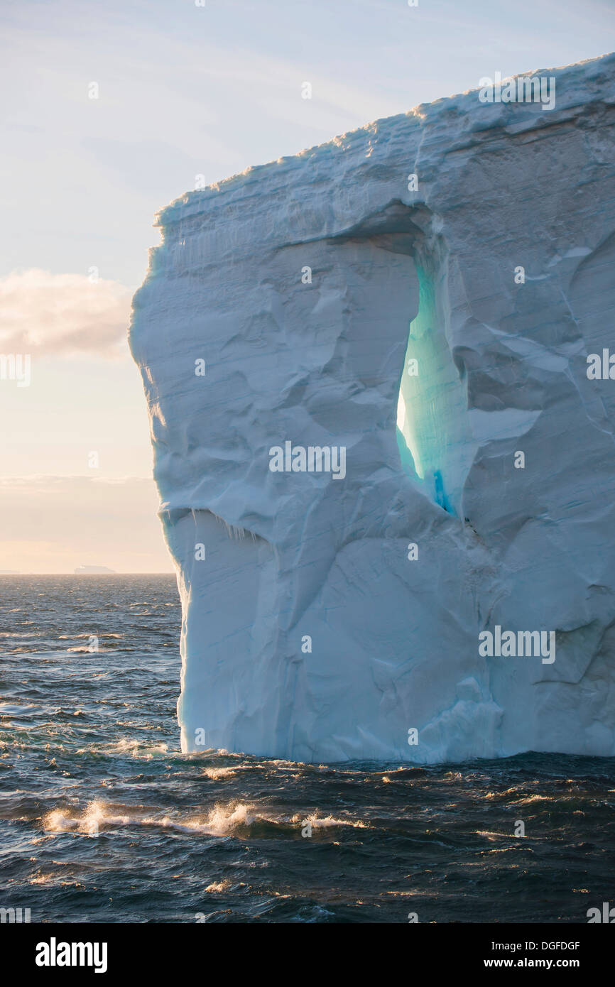 Iceberg floating in the South Atlantic Ocean, Weddell Sea, Antarctic ...