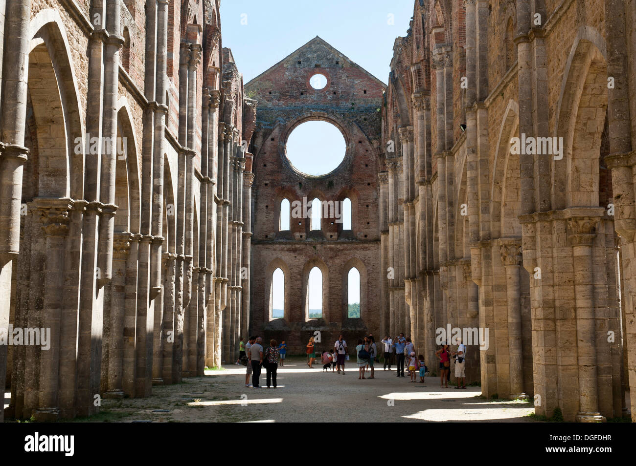 View of abbazia san galgano hi-res stock photography and images - Alamy