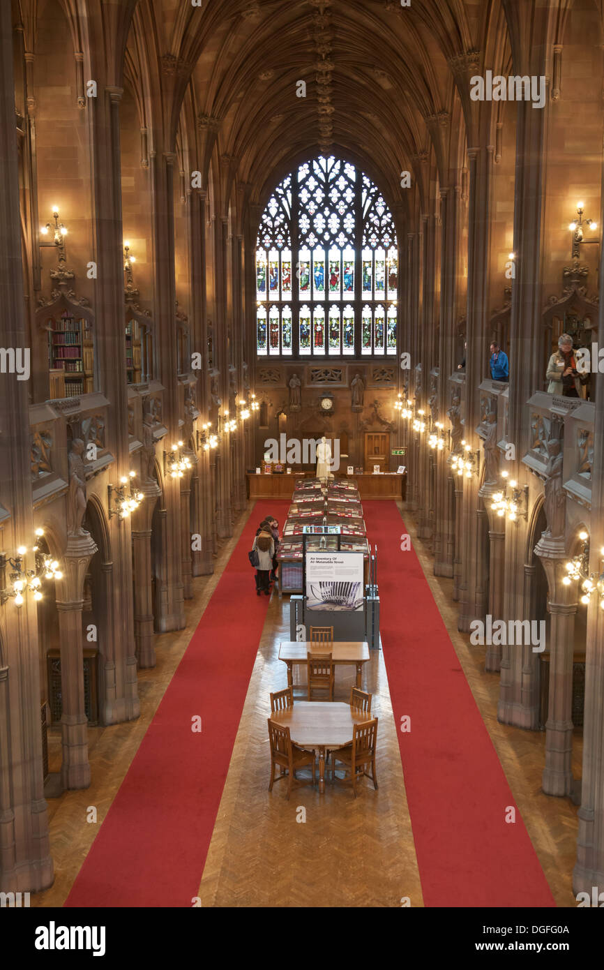 Reading room, John Rylands Library, Deansgate, Manchester UK Stock ...