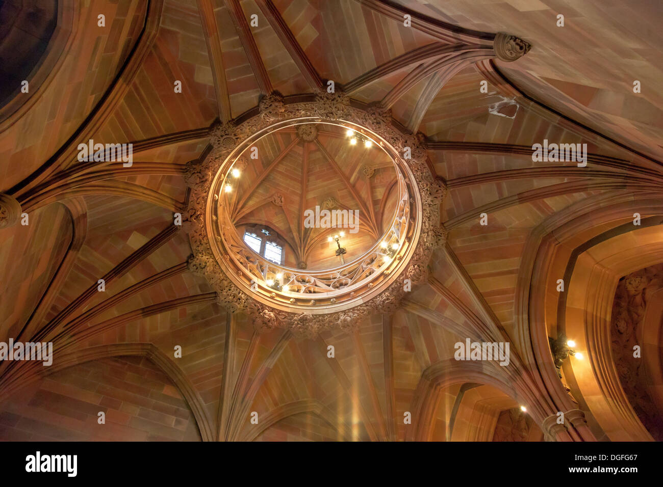 Interior of John Rylands Library, Deansgate, Manchester UK Stock Photo ...