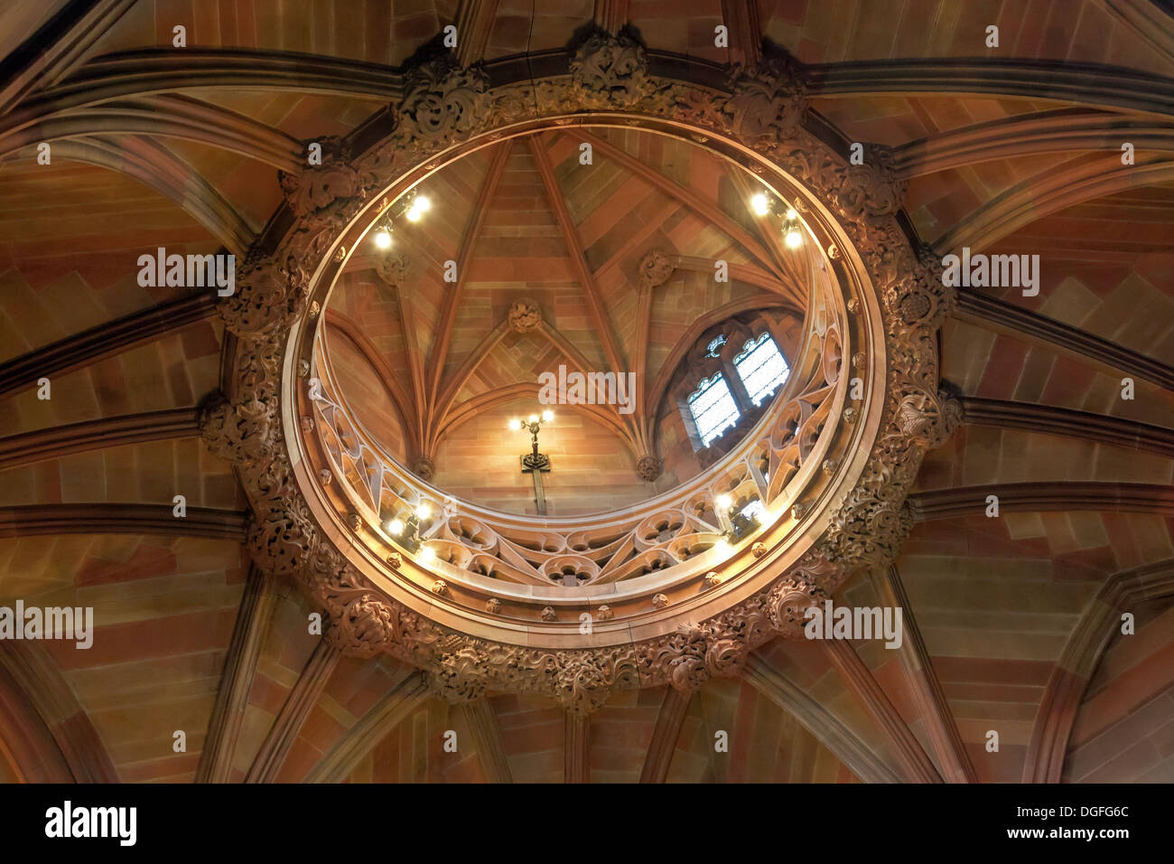 Interior of John Rylands Library, Deansgate, Manchester UK Stock Photo ...