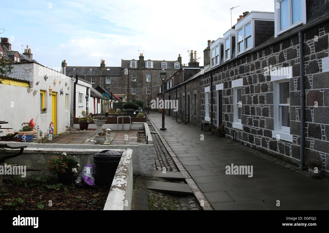 Footdee street scene Aberdeen Scotland October 2013 Stock Photo - Alamy