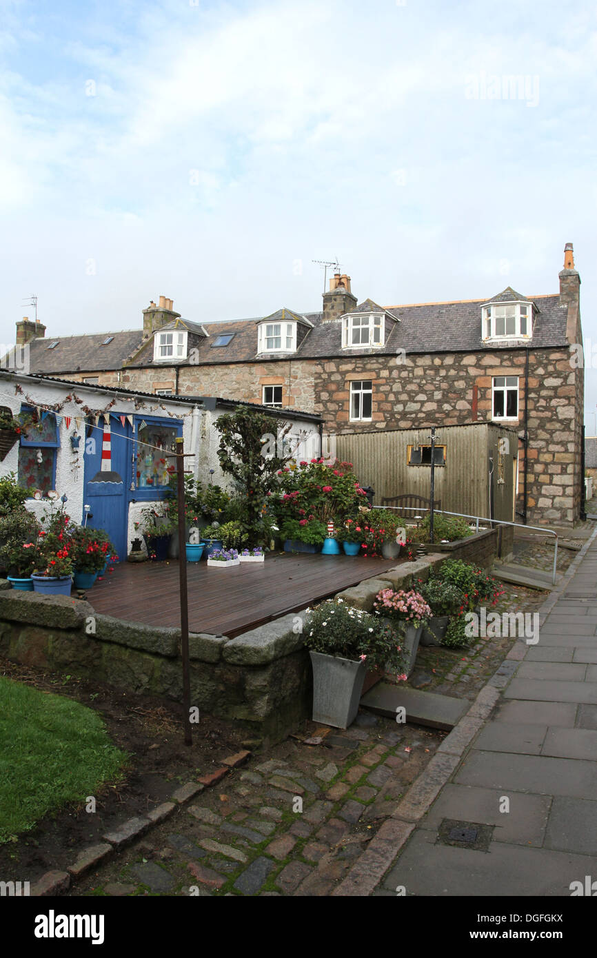 Footdee street scene Aberdeen Scotland October 2013 Stock Photo - Alamy