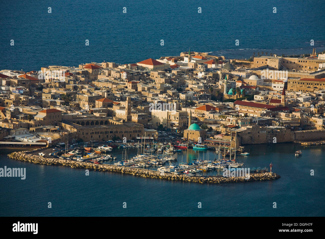 An aerial photo of Acre old city Stock Photo - Alamy