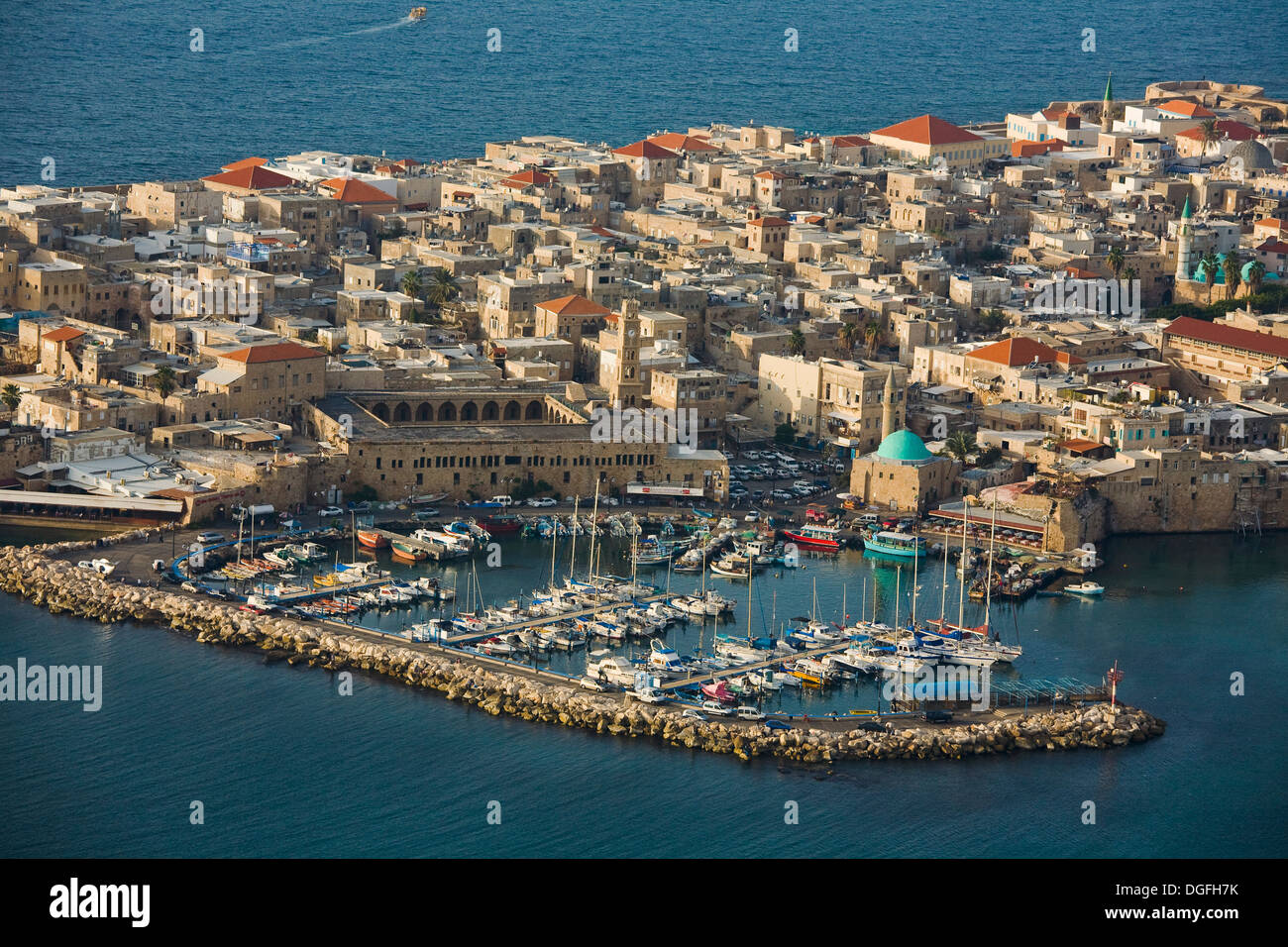 An aerial photo of Acre old city Stock Photo - Alamy