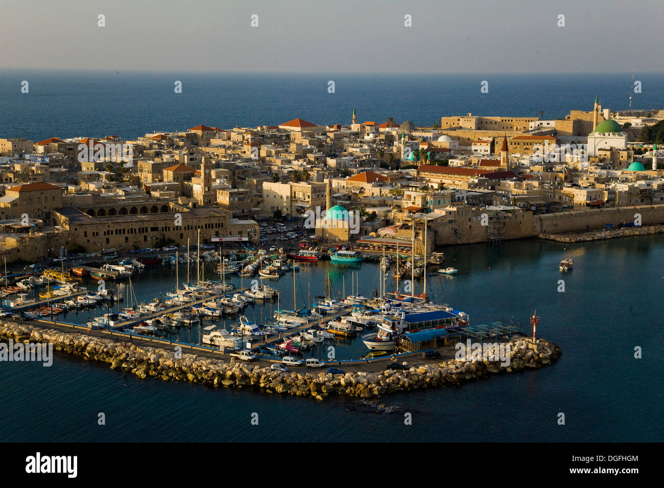 An aerial photo of the old city of Acre Stock Photo - Alamy