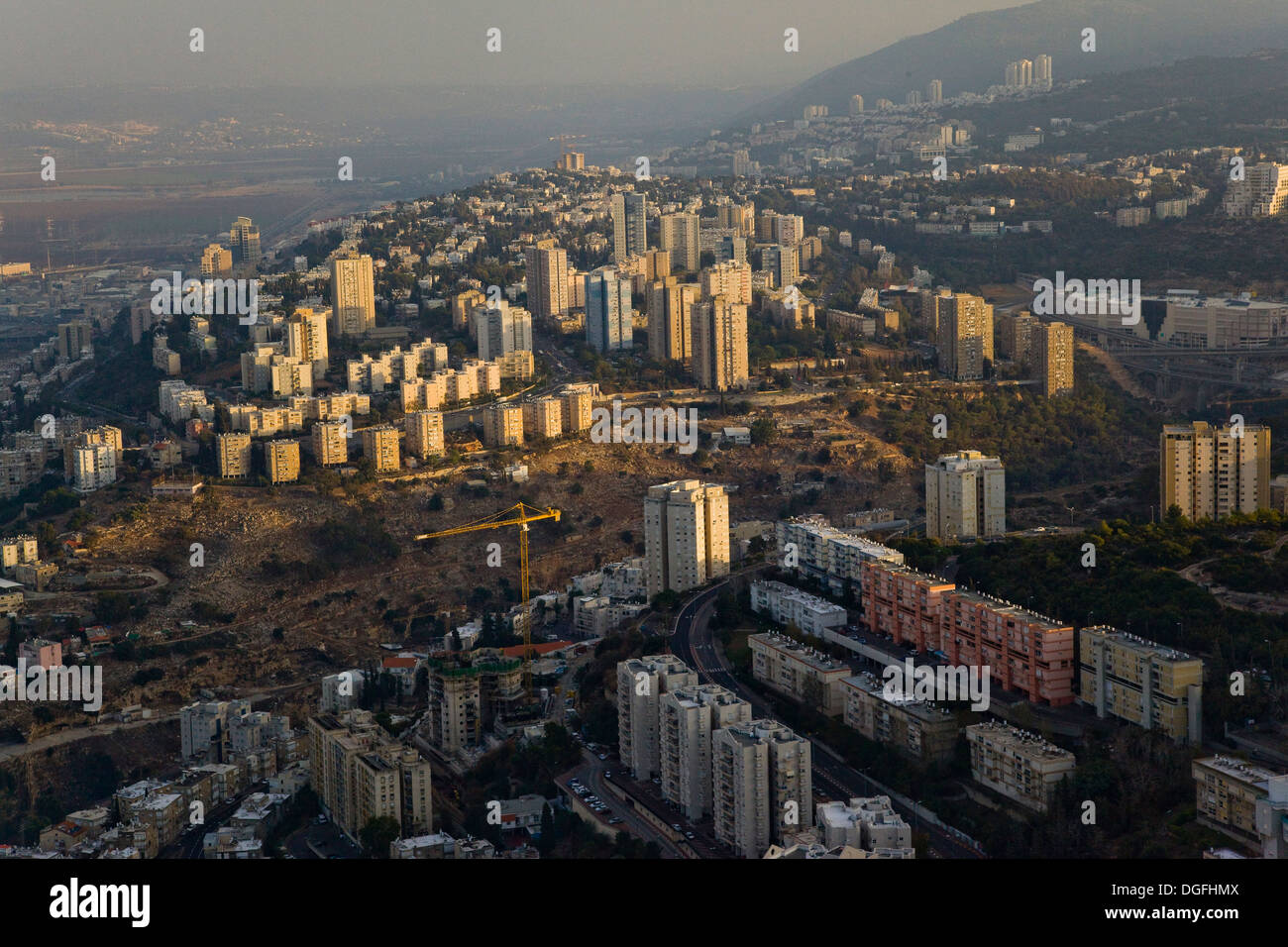 An aerial photo of Haifa cityscape Stock Photo - Alamy