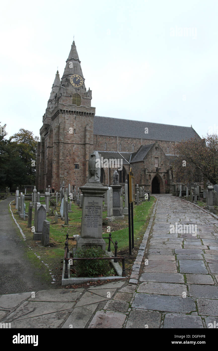 Exterior of St Machar cathedral Aberdeen Scotland October 2013 Stock ...