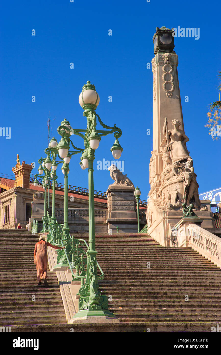 Marseille - Saint-Charles Station - staircase Stock Photo - Alamy