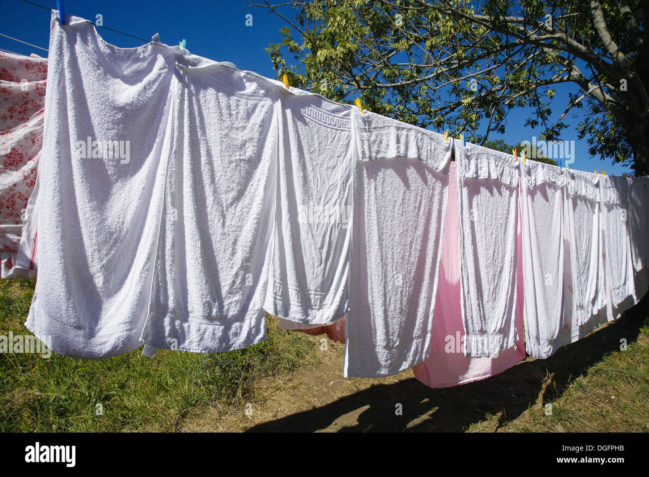 Country clothes line hi-res stock photography and images - Alamy