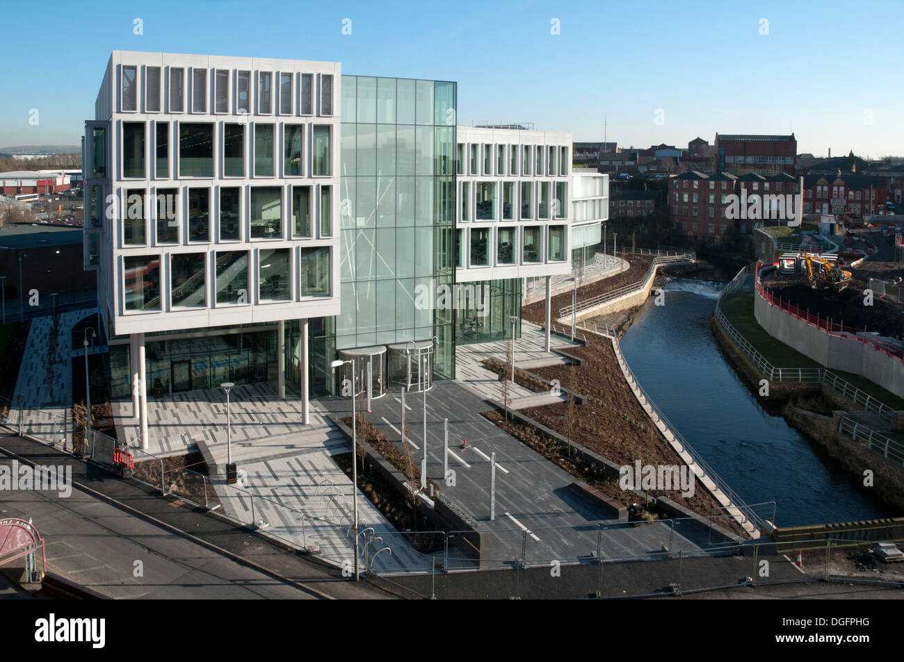New council offices and library under construction (Feb 2013) at ...