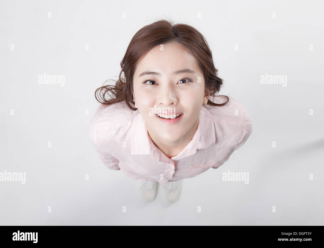 a woman standing relaxed Stock Photo - Alamy