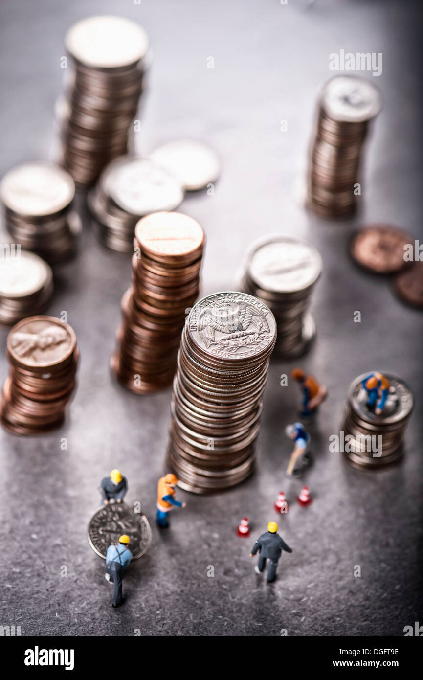 Man catching coins hi-res stock photography and images - Alamy