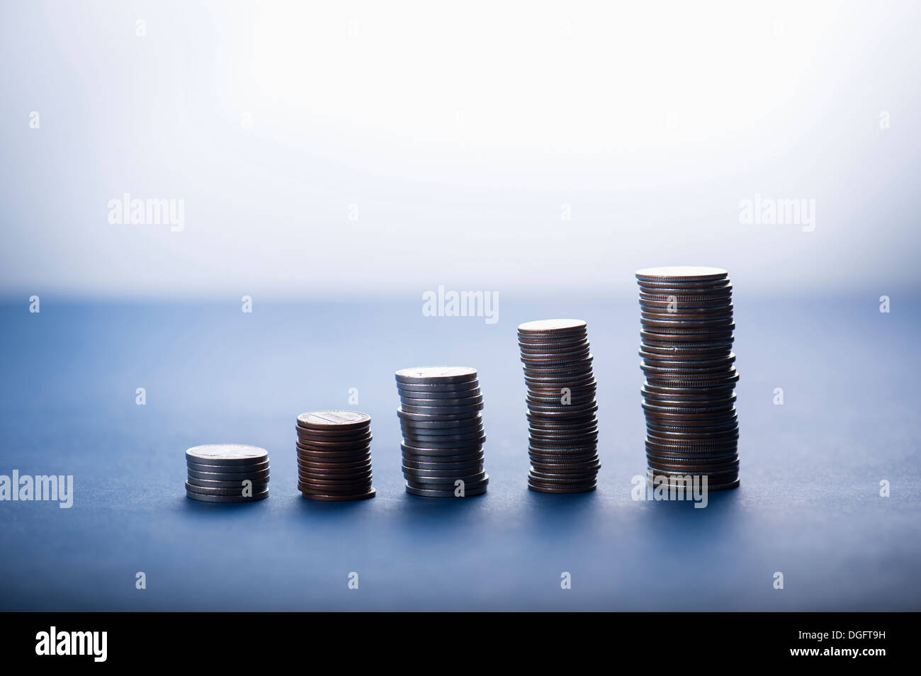 High angle shot coins hi-res stock photography and images - Alamy