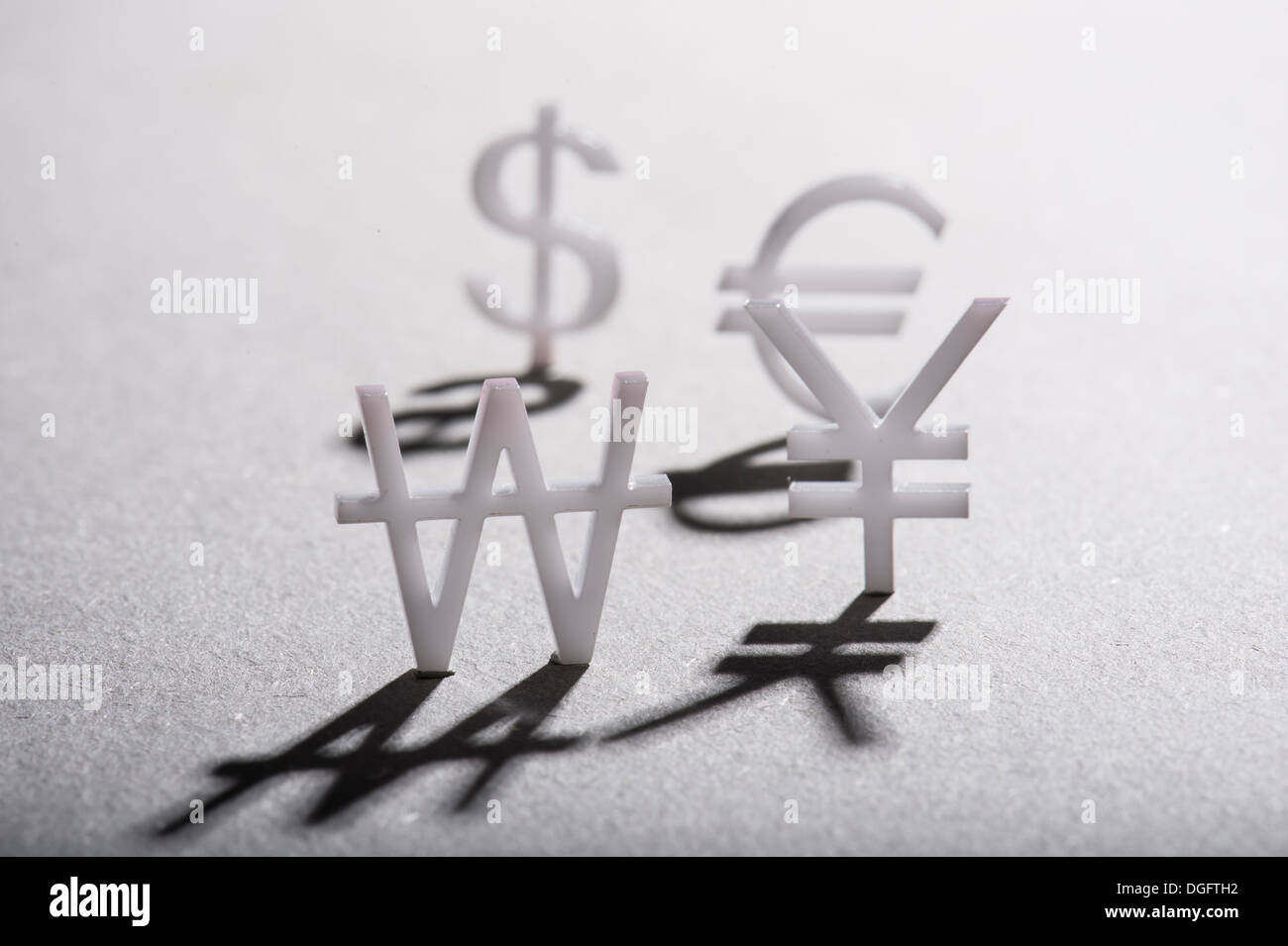 an image with several currency signs standing Stock Photo - Alamy