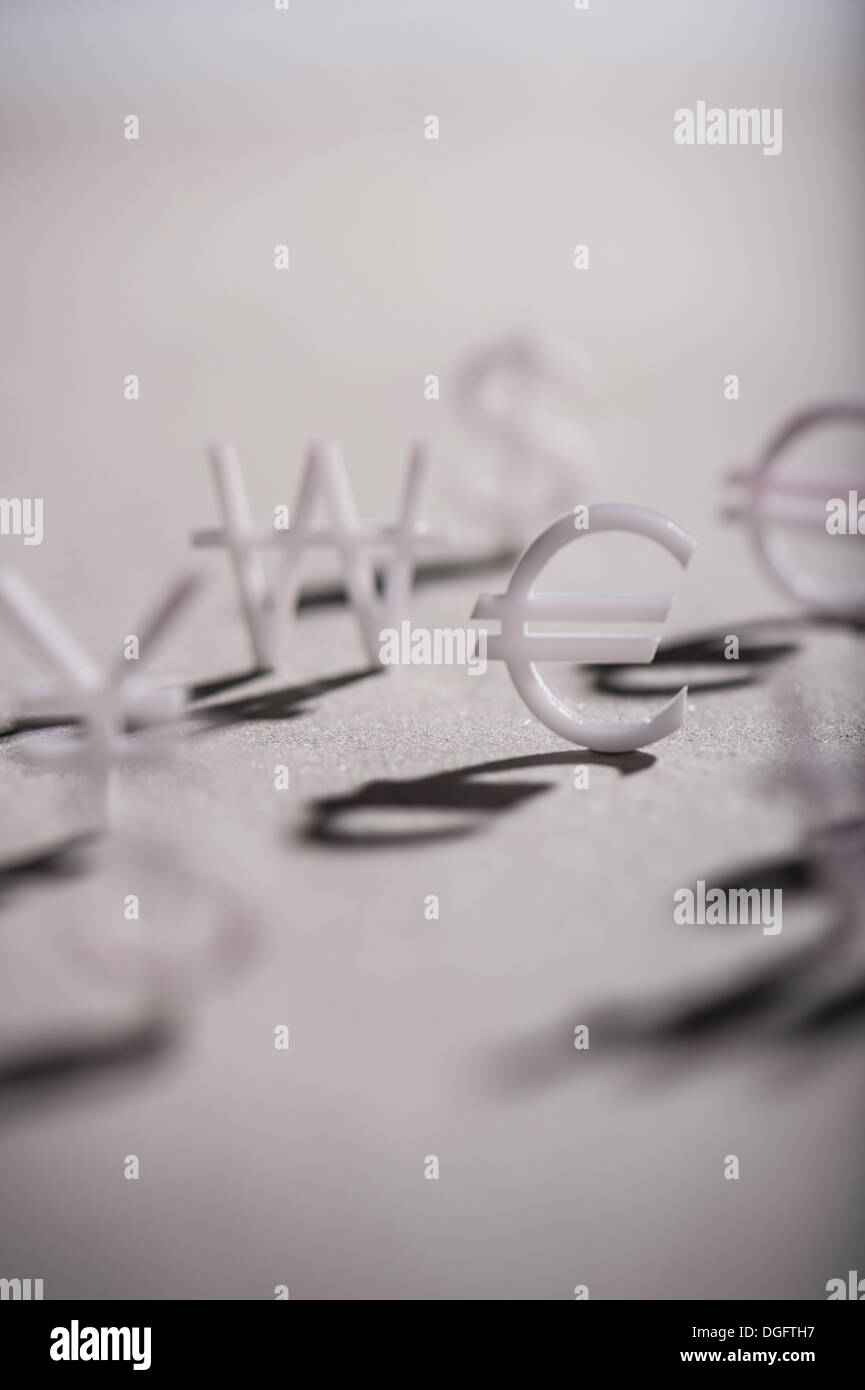 an image with several currency signs standing Stock Photo - Alamy