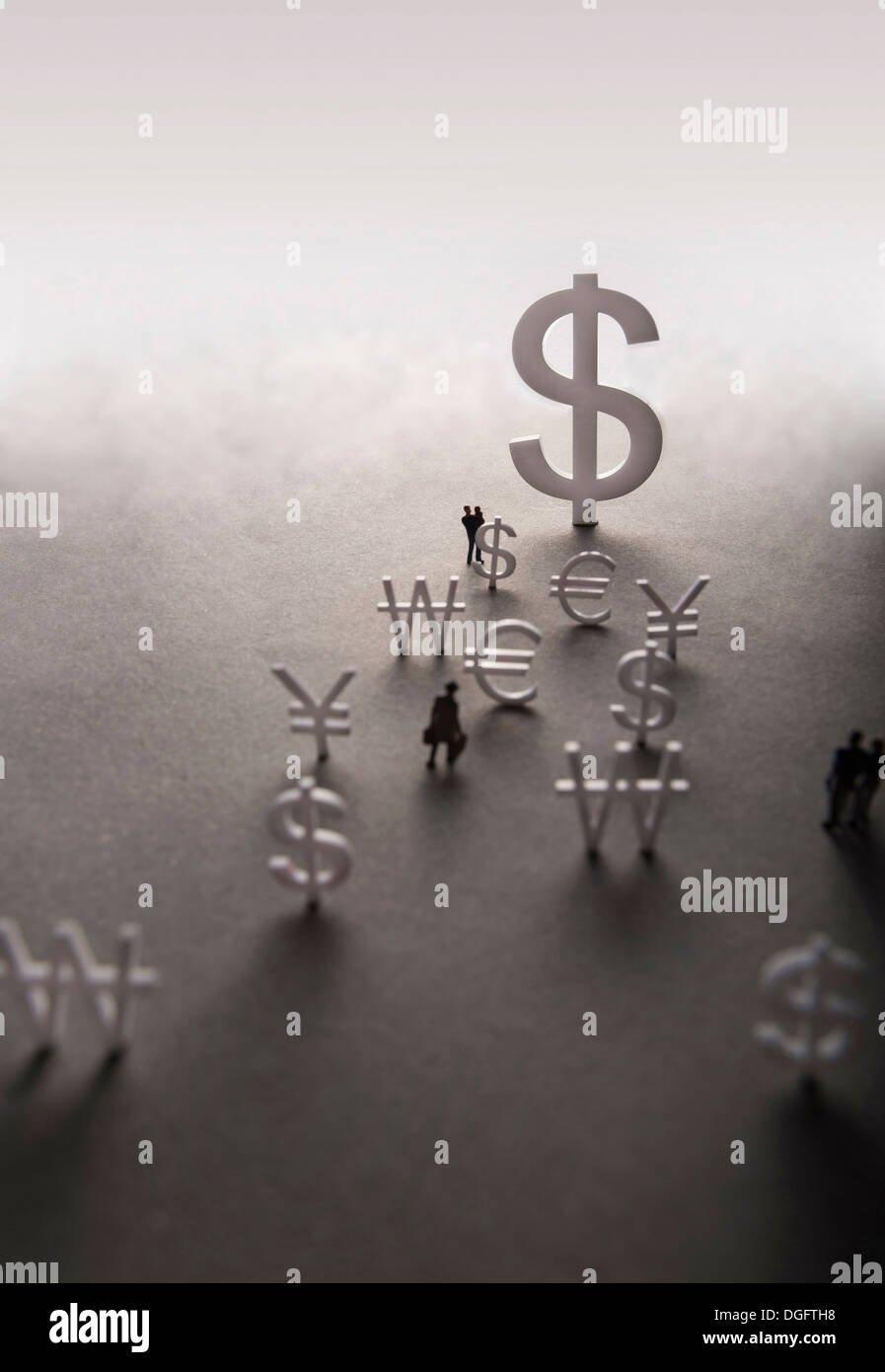 an image with several currency signs standing Stock Photo - Alamy