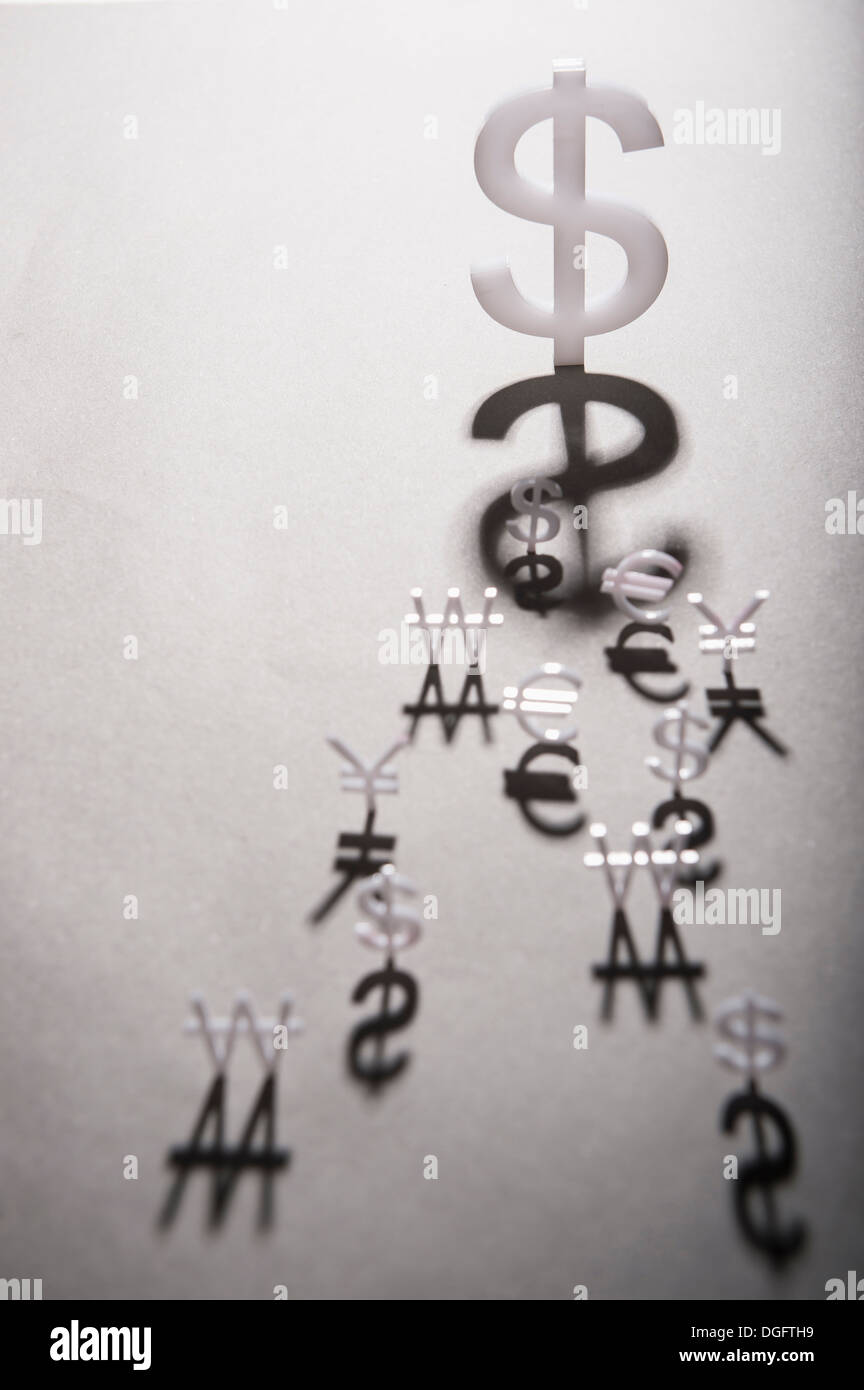 an image with several currency signs standing Stock Photo - Alamy