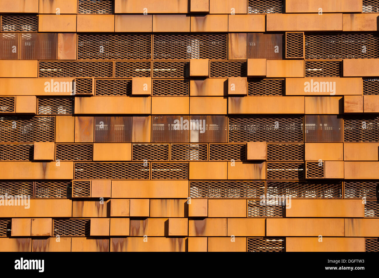 Perforated Corten Steel Texture