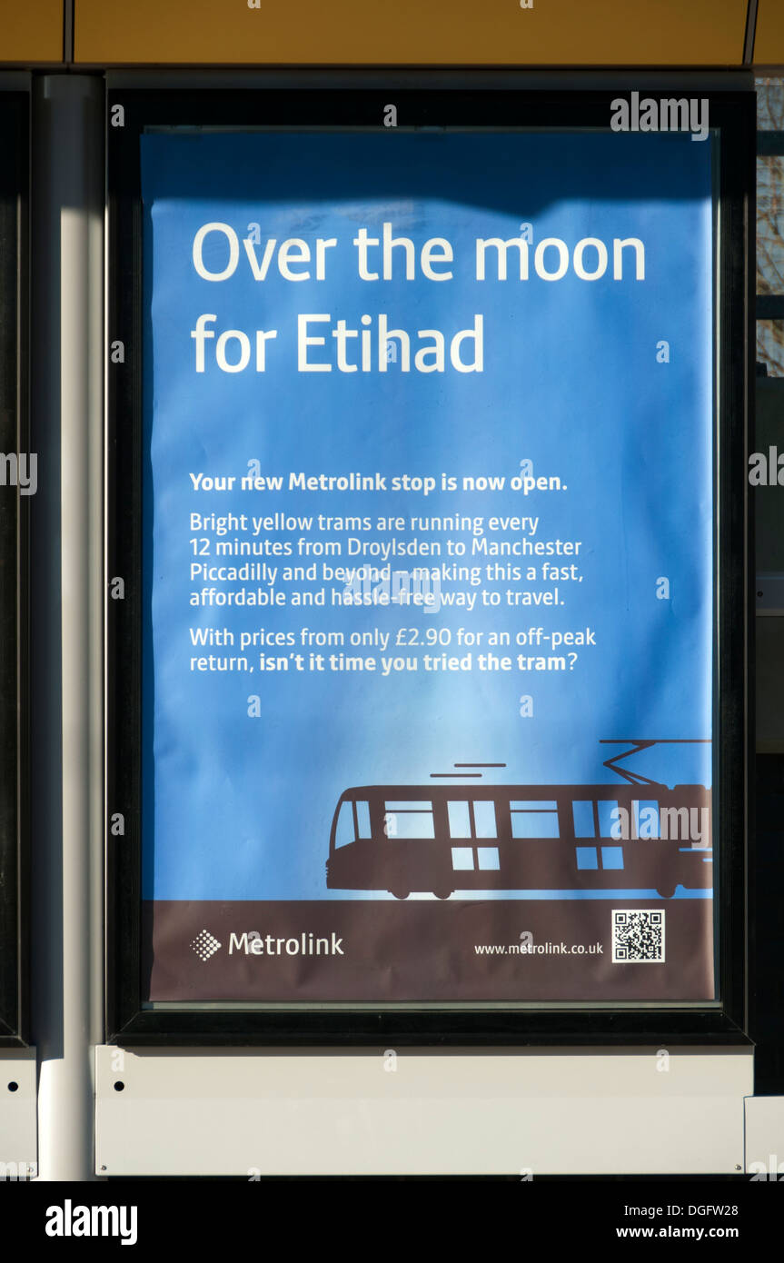 Manchester metrolink tram sign hi-res stock photography and images - Alamy