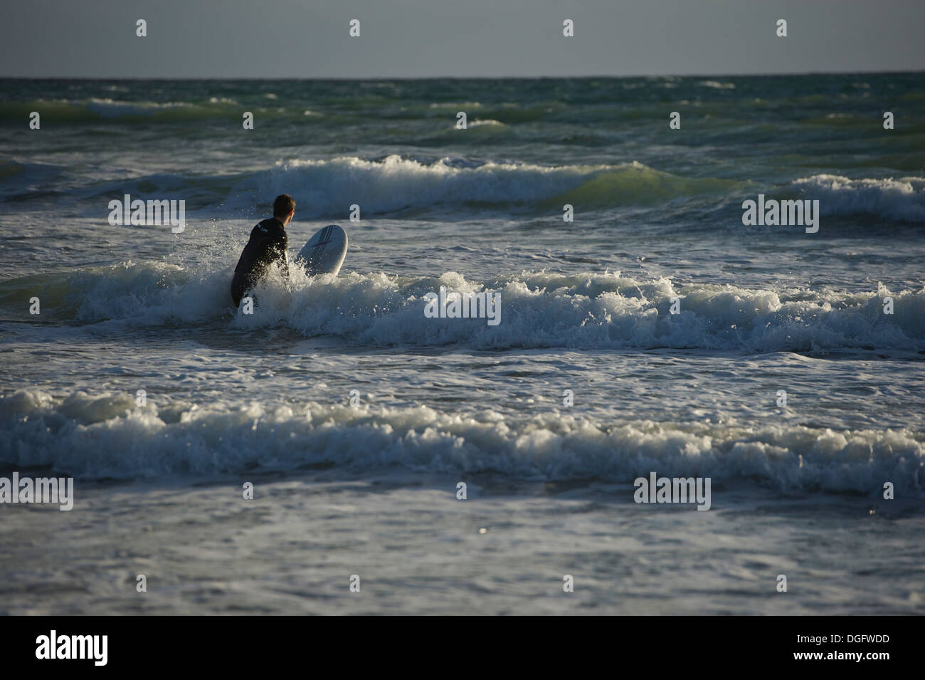 Porth Neigwl, North Wales scenes: Surfing Stock Photo - Alamy