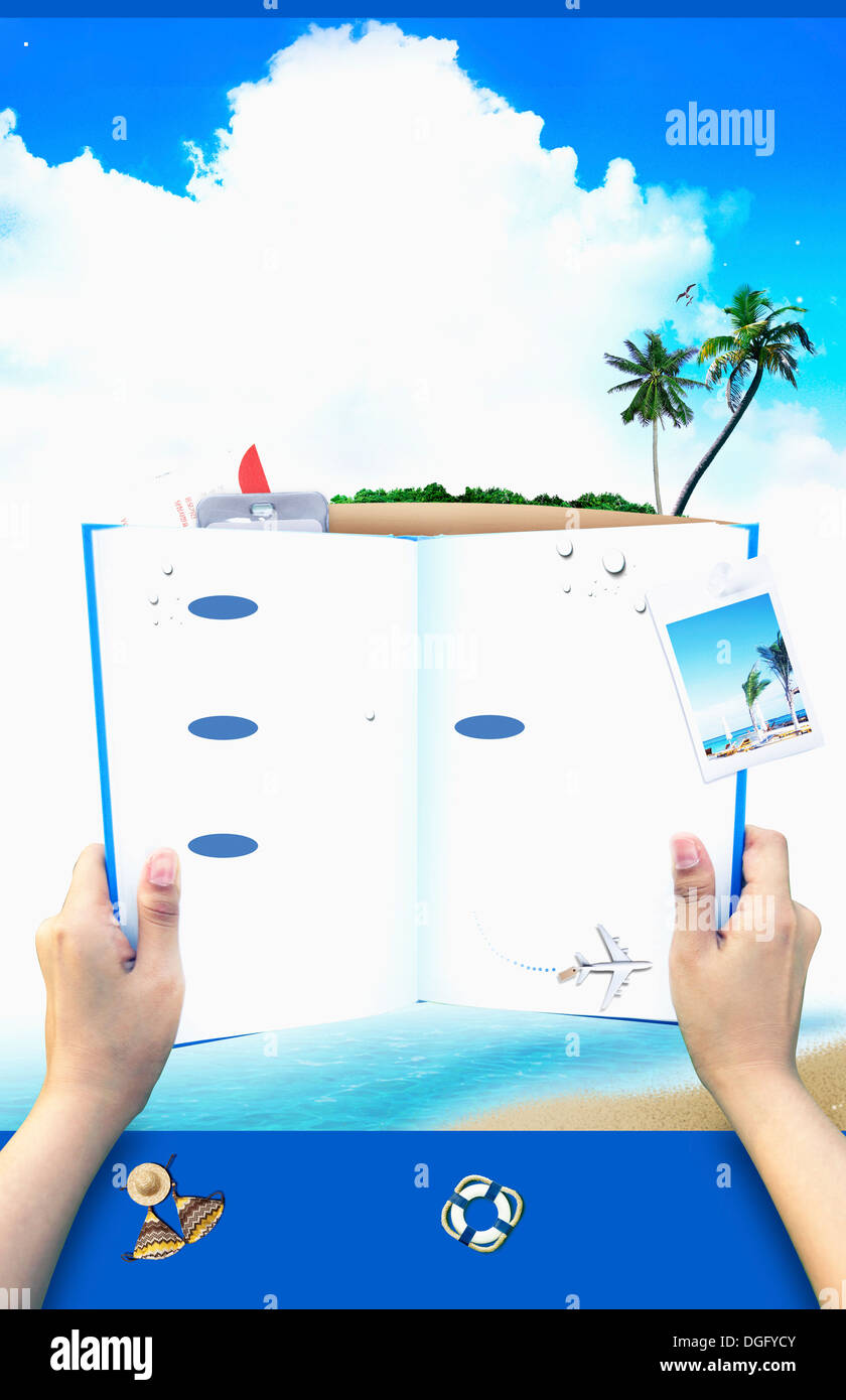 memo template in concept of summer holiday Stock Photo - Alamy