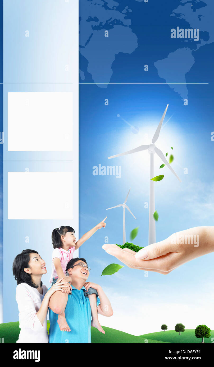 memo template in concept of green energy Stock Photo - Alamy